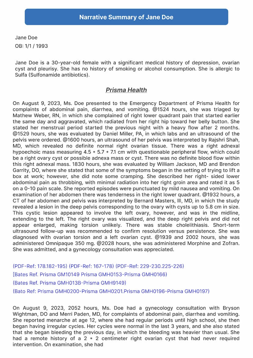 Medilenz | Narrative Summary